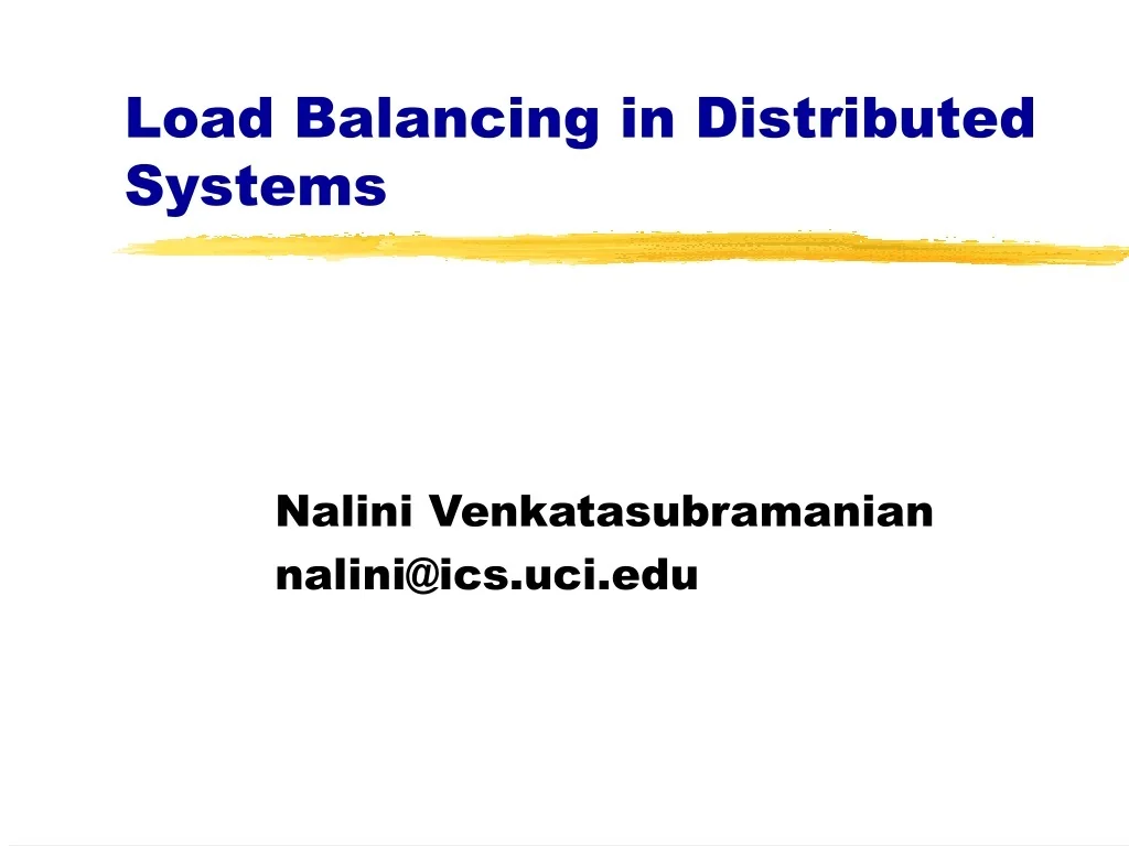 PPT - Efficient Load Balancing in Distributed Systems | Strategies, Techniques, and Case Studies ...