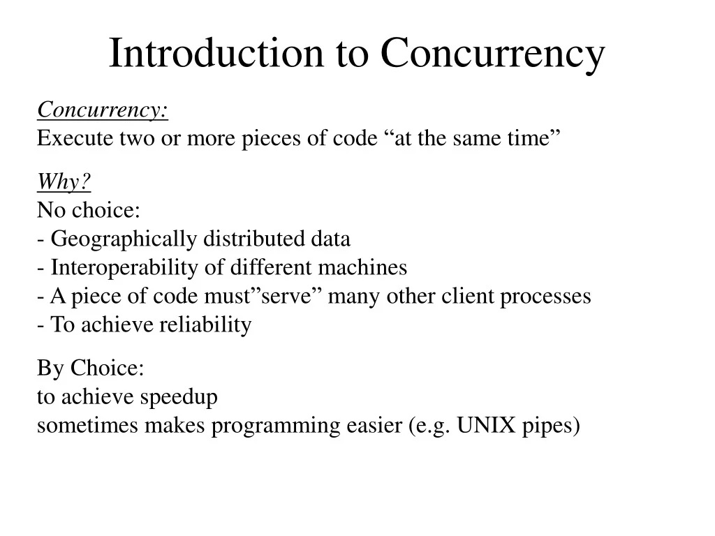 PPT - Introduction to Concurrency PowerPoint Presentation, free download - ID:9666417