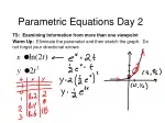 PPT - Parametric Equations PowerPoint Presentation, free download - ID ...