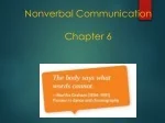 PPT - Chapter 4 Nonverbal Communication Skills PowerPoint Presentation ...