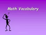 PPT - Math Vocabulary PowerPoint Presentation, free download - ID:2534643