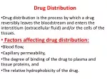 PPT - Drug Distribution PowerPoint Presentation, free download - ID:8961655