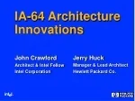 PPT - Chapter 21 IA-64 Architecture (Think Intel Itanium) PowerPoint ...