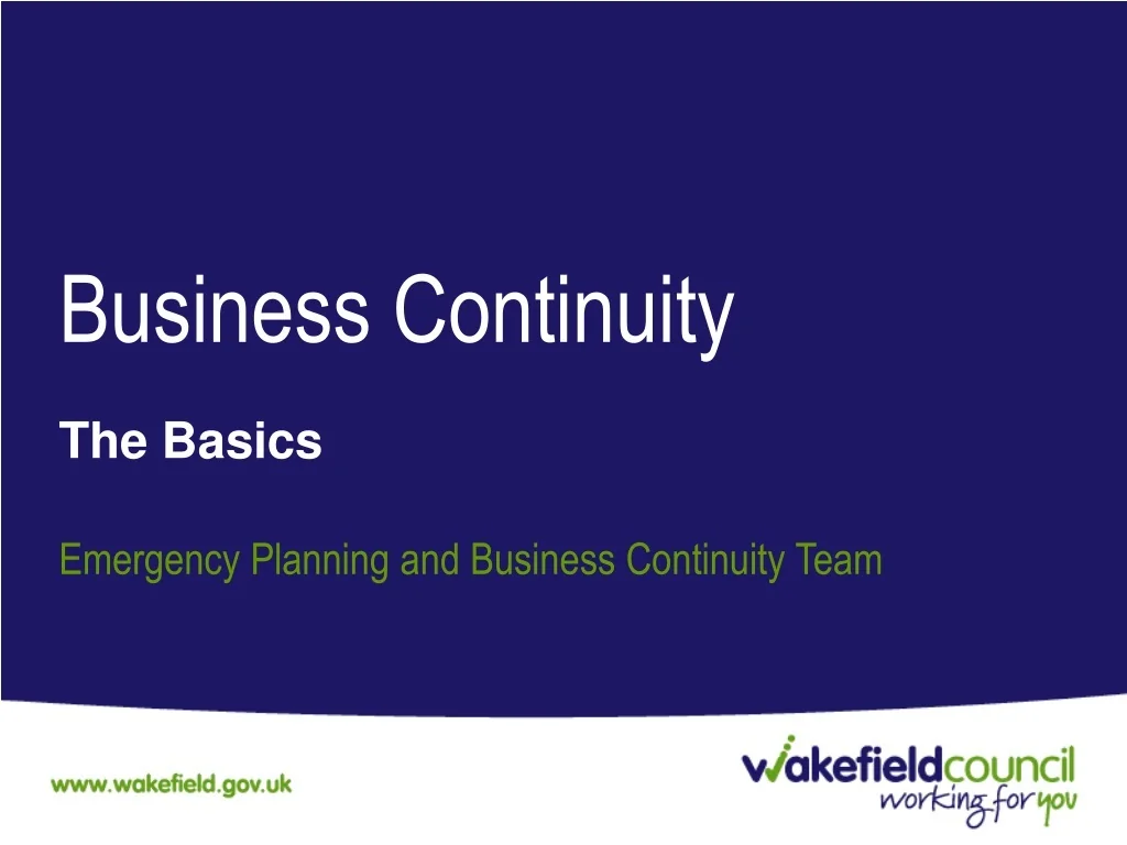 PPT - Business Continuity Planning Essentials PowerPoint Presentation ...