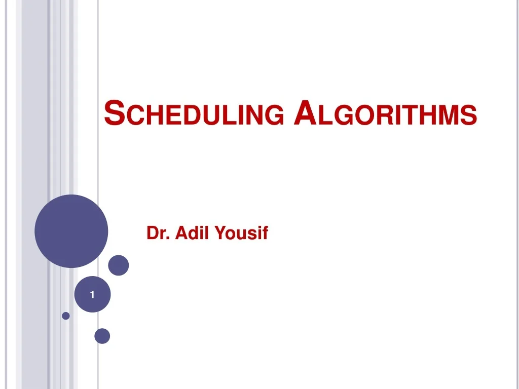Ppt Efficient Cpu Scheduling Algorithms Fcfs And Rr Powerpoint