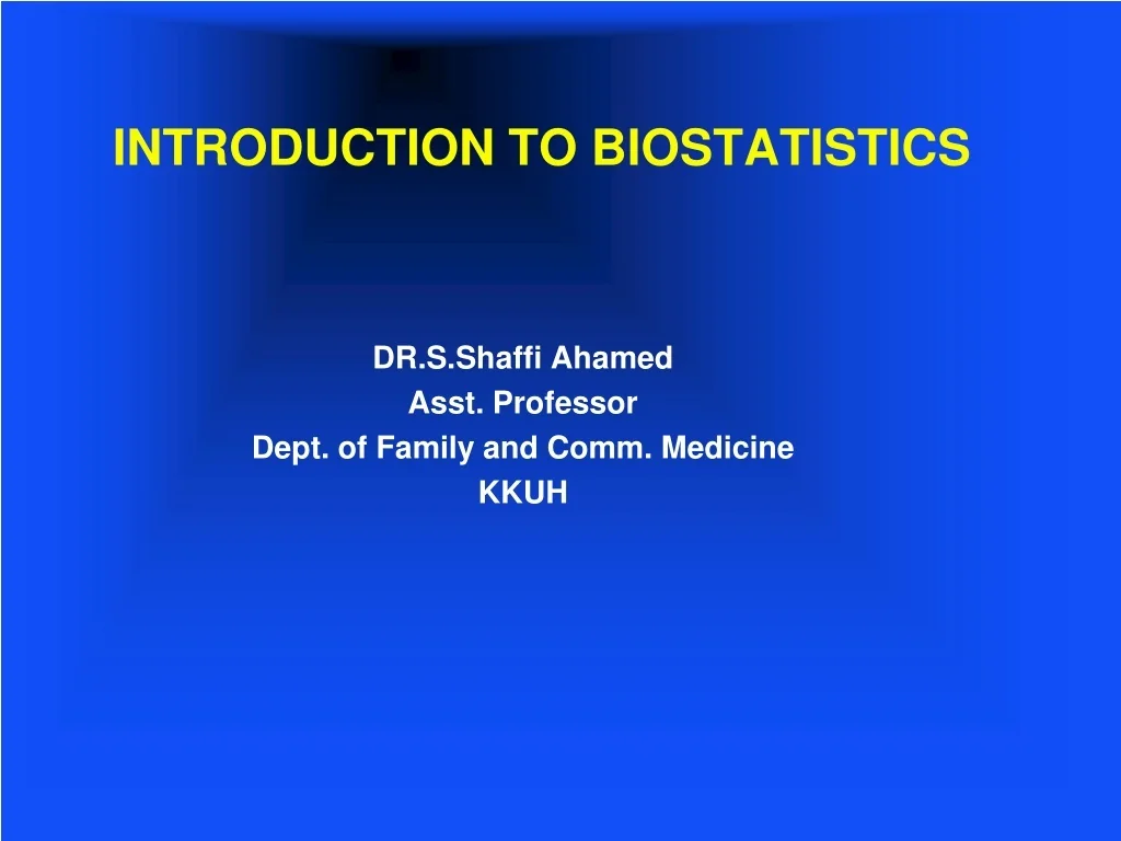PPT - Introduction to Biostatistics - Understanding Data in Healthcare PowerPoint Presentation ...