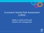 PPT - Curriculum Activity Risk Assessment (CARA) PowerPoint ...