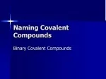 PPT - Covalent Compounds and Naming PowerPoint Presentation, free ...