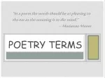 PPT - Poetry Terms PowerPoint Presentation, free download - ID:5449476