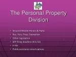 PPT - Personal Property Introduction PowerPoint Presentation, free ...