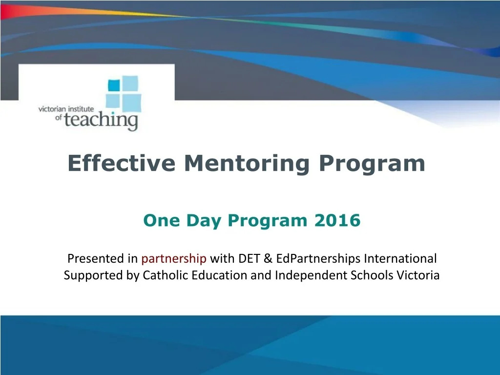 PPT - Enhancing Mentorship Skills: Effective Mentoring Program ...