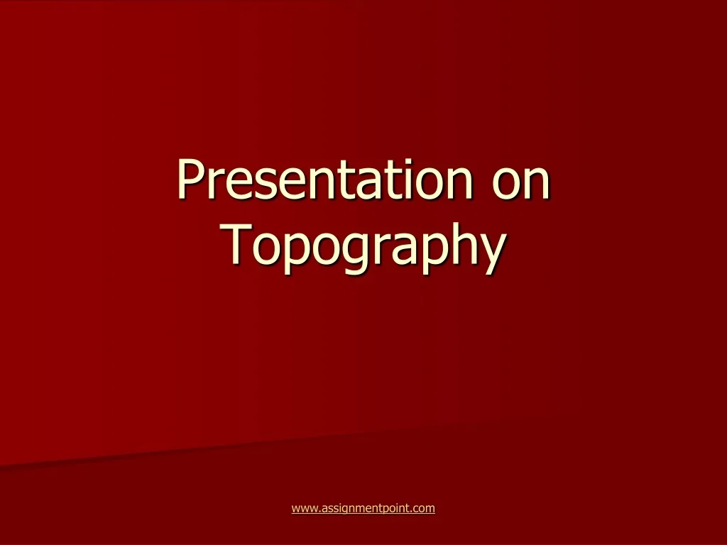 PPT - Topography: Reading and Interpreting Topographic Maps PowerPoint ...