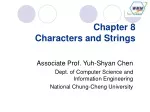 PPT - Characters and Strings PowerPoint Presentation, free download ...