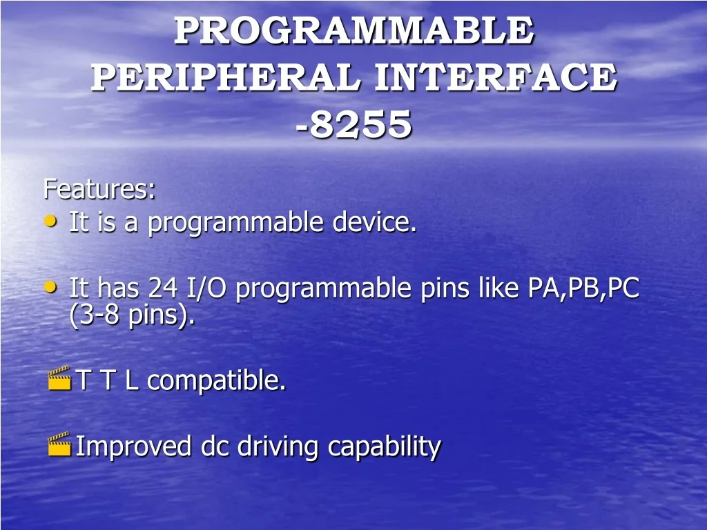PPT - 8255 Programmable Peripheral Interface Overview PowerPoint ...