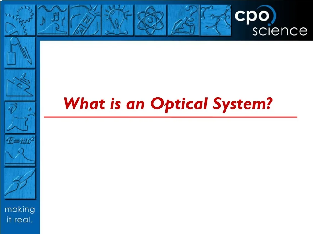 PPT - Exploring Optical Systems: Light Behavior and Reflection ...