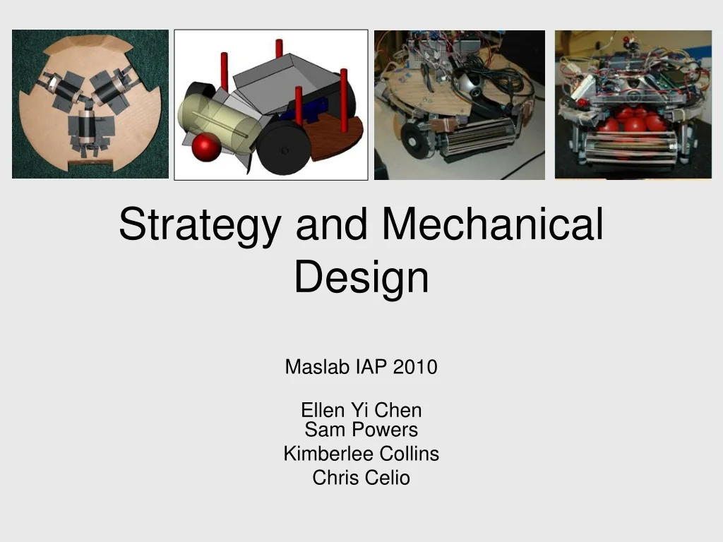 PPT - Strategy and Mechanical Design PowerPoint Presentation, free ...