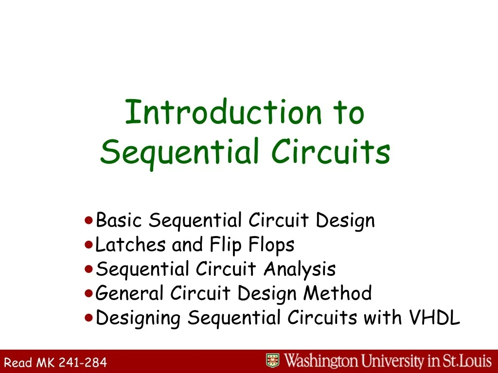 PPT - Introduction to Sequential Circuits PowerPoint Presentation, free ...