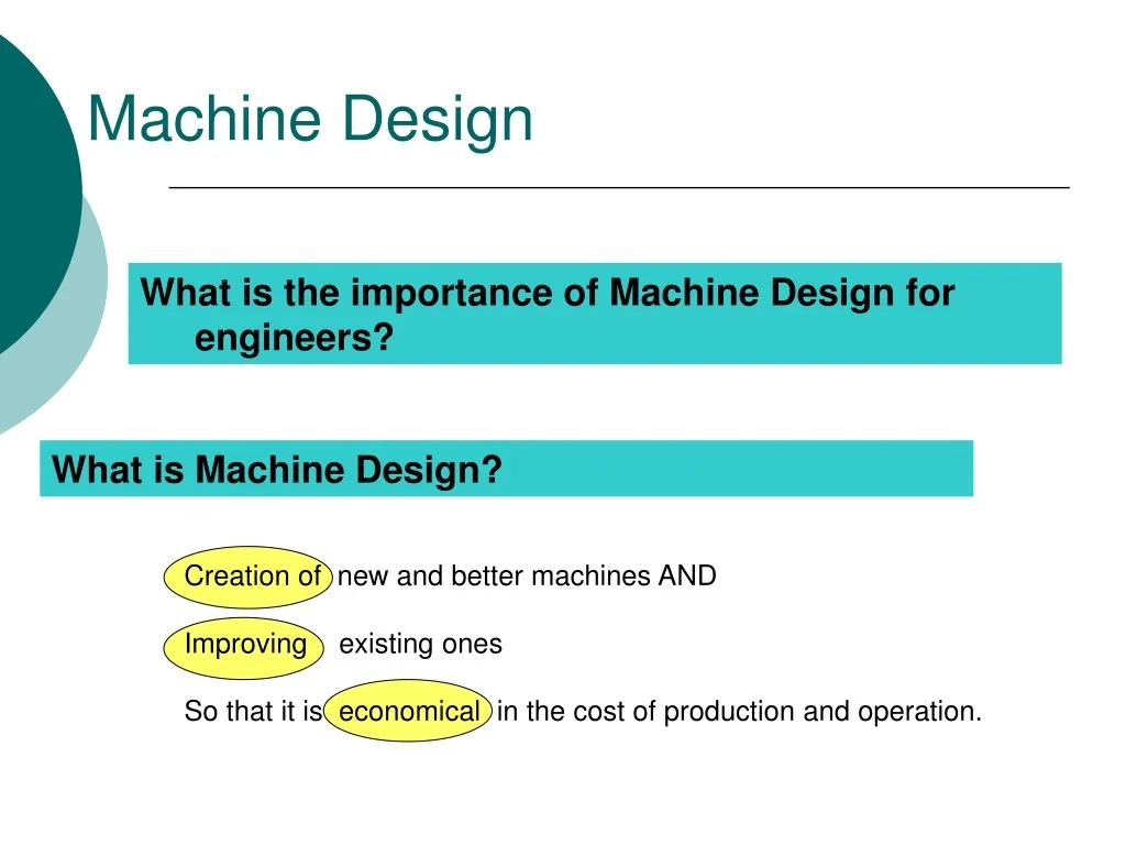 PPT - Machine Design PowerPoint Presentation, free download - ID:9679354