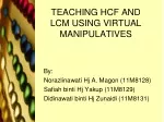 PPT - LCM and HCF PowerPoint Presentation, free download - ID:3193611