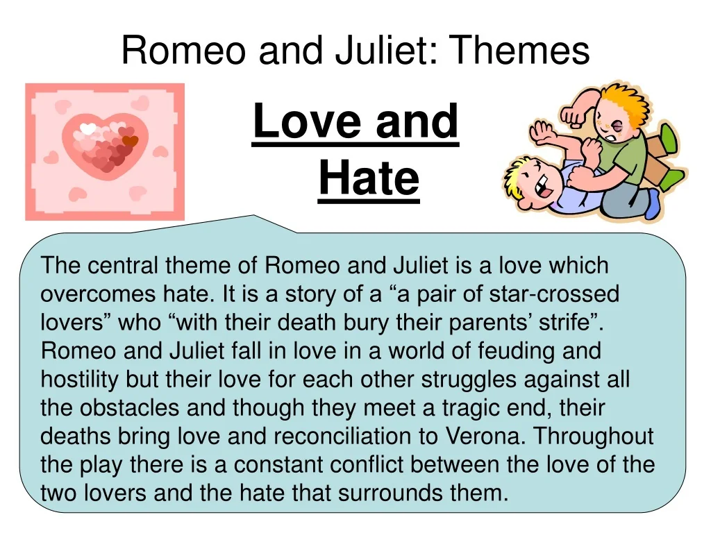 PPT - Love and Hate in Romeo and Juliet: A Story of Tragic Sacrifices ...