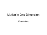 PPT - Motion in One Dimension PowerPoint Presentation, free download ...