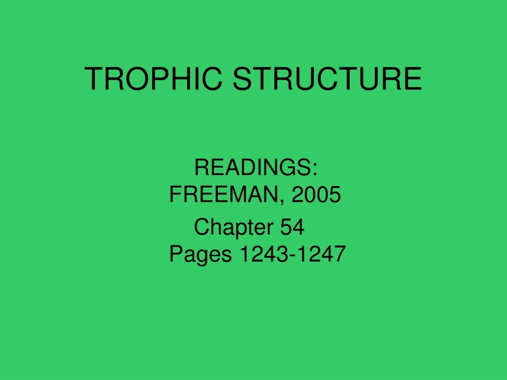 PPT - TROPHIC STRUCTURE PowerPoint Presentation, free download - ID:9681953