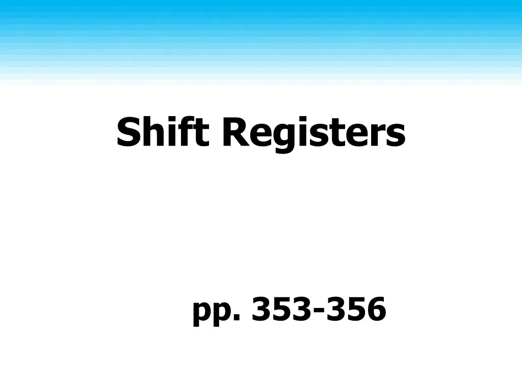PPT - Shift Registers PowerPoint Presentation, free download - ID:9683804