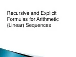 PPT - Linear sequences PowerPoint Presentation, free download - ID:9608428