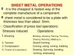 PPT - Chapter 10 Sheet Metal Design PowerPoint Presentation, free ...