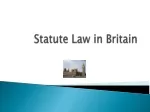 PPT - UNIT 3 Separation of Powers Statute Law in Britain PowerPoint ...