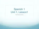 PPT - Spanish 1 Unit 1 Review PowerPoint Presentation, free download ...