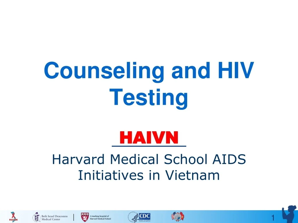 PPT - HIV Testing & Counseling: Key Principles & Strategies for ...