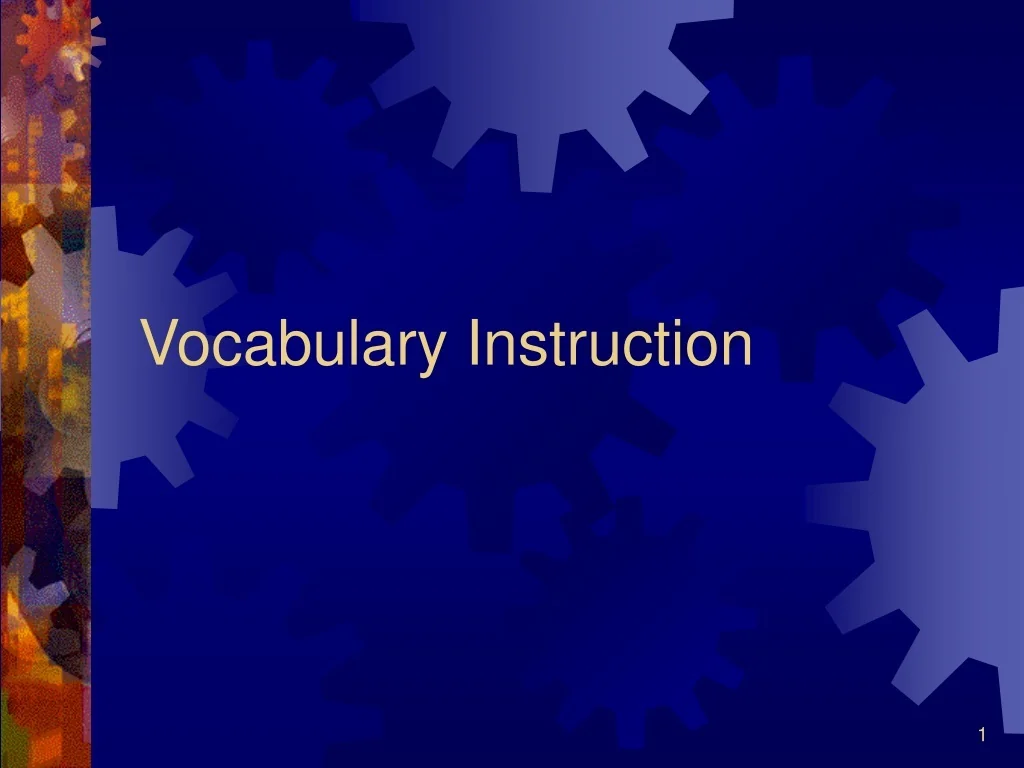 PPT - Effective Vocabulary Instruction Strategies PowerPoint ...