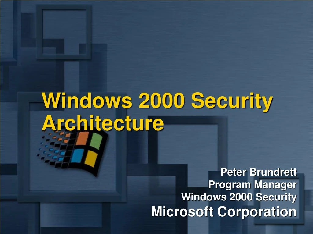 PPT - Maximizing Windows 2000 Security: Complete Guide with Kerberos ...