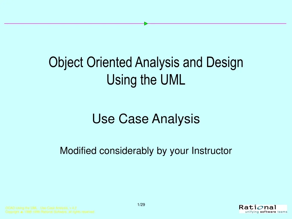 PPT - Object Oriented Analysis and Design Using the UML PowerPoint Presentation - ID:9692312