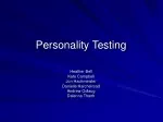 PPT - Projective Personality Testing Psychological Testing PowerPoint ...