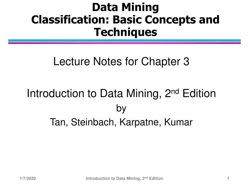 PPT - Data Mining Classification: Basic Concepts and Techniques PowerPoint Presentation - ID:9693727