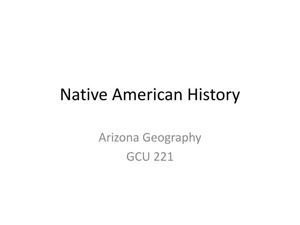 PPT - Native American History PowerPoint Presentation, free download ...