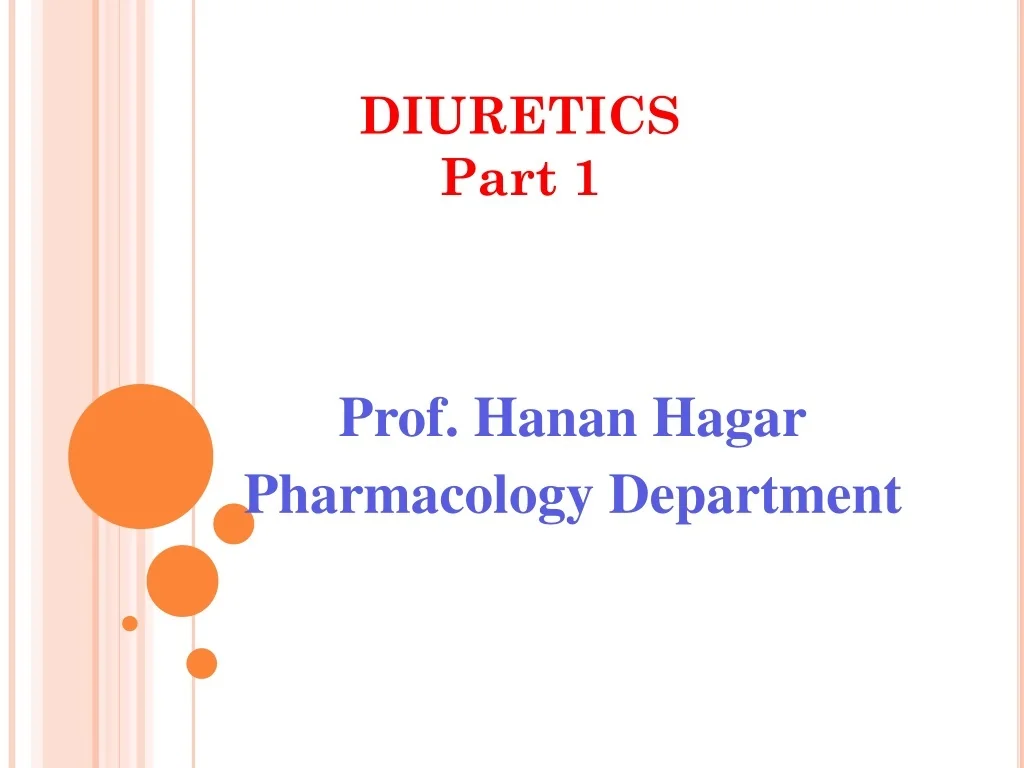 PPT - Diuretics: Part 1 Overview PowerPoint Presentation, free download ...