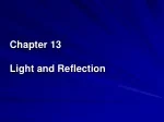 PPT - Chapter 13 Light and Reflection PowerPoint Presentation, free ...