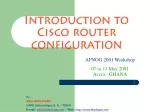 PPT - CISCO ROUTER PowerPoint Presentation, free download - ID:3211369