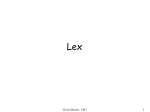 PPT - Lex Compiler PowerPoint Presentation, free download - ID:4199680