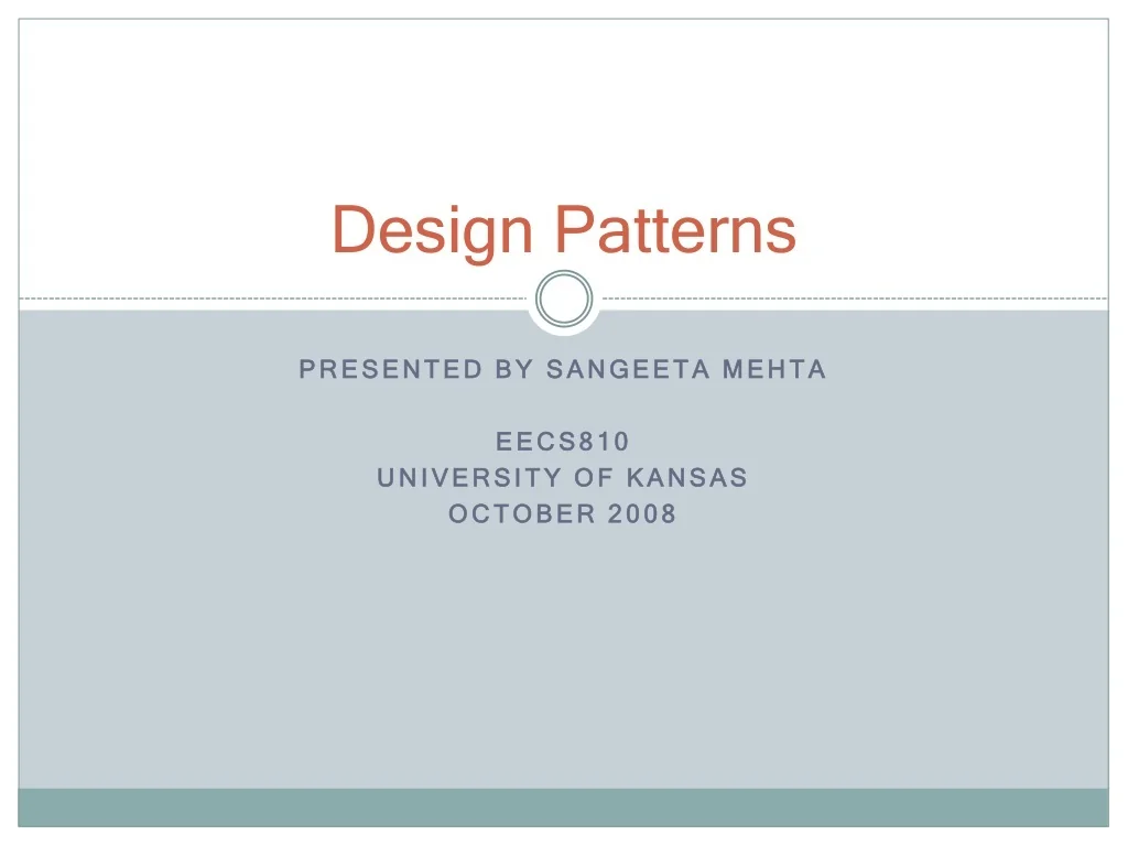 PPT - Design Patterns: Benefits and Implementation Strategies ...