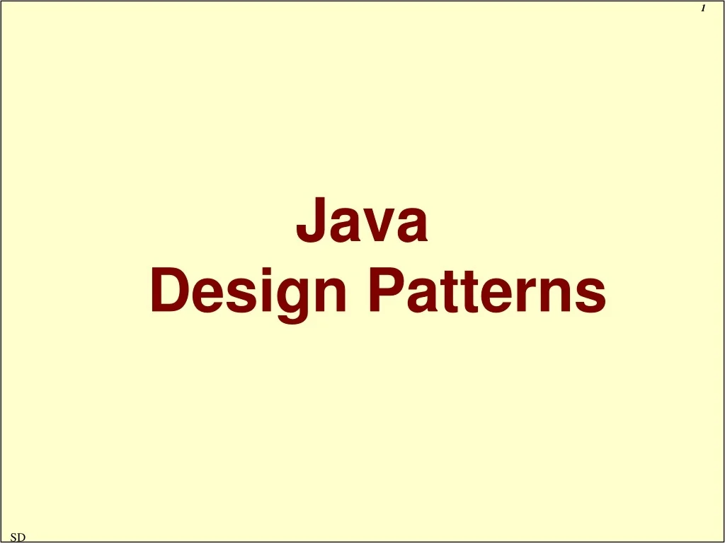 PPT - Reusable Object Pool Design Pattern in Java PowerPoint ...
