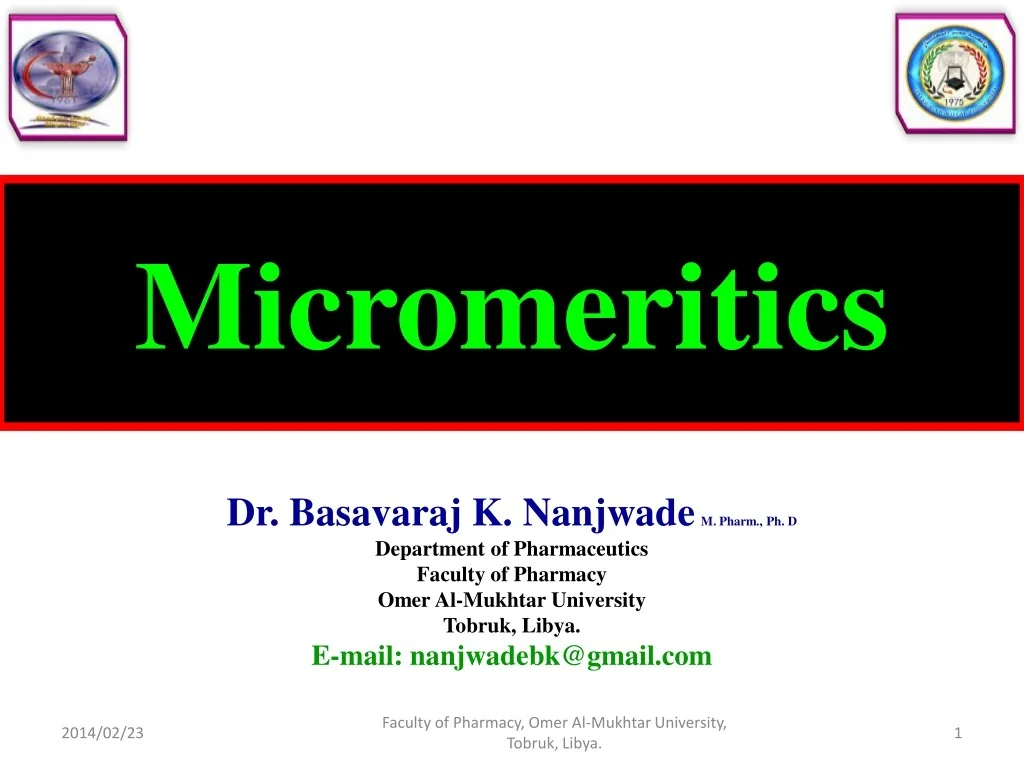PPT - Micromeritics PowerPoint Presentation, free download - ID:9699298