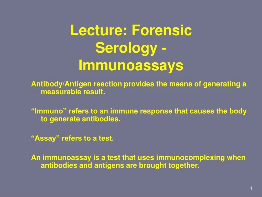 PPT - Understanding Immunoassays: Definitions, Types, and Techniques in ...