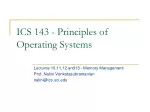 PPT - ICS 143 - Principles of Operating Systems PowerPoint Presentation ...