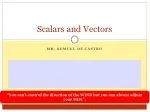 PPT - Vectors and Scalars PowerPoint Presentation, free download - ID ...