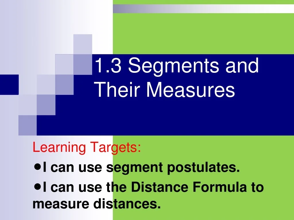 PPT - Mastering Segment Postulates & Distance Formula PowerPoint ...
