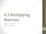PPT - Multiplying Matrices PowerPoint Presentation, free download - ID ...